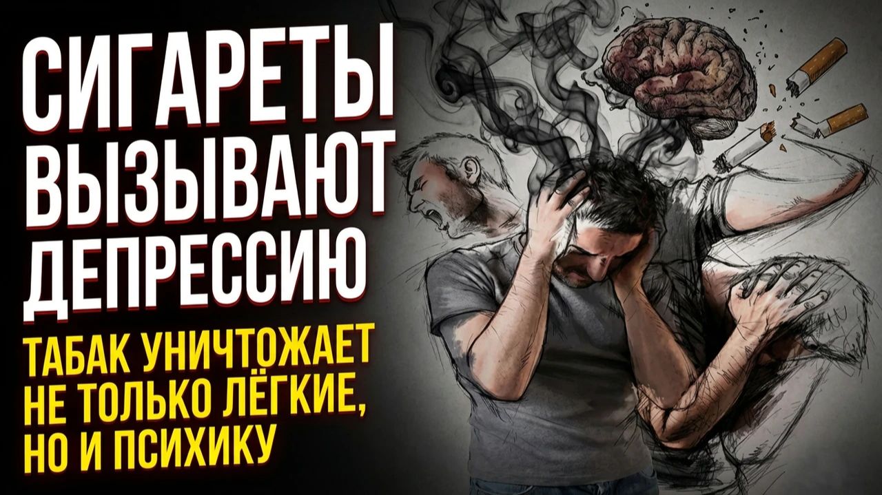Сигареты вызывают депрессию — табак уничтожает не только лёгкие, но и психику