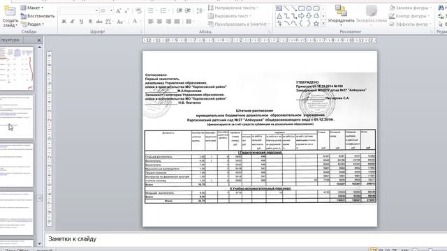 1С: изменение окладов, индексация и изменение штатного расписания, 25 часть