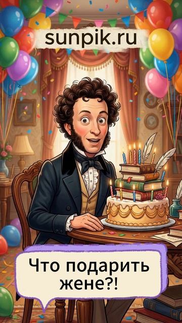 Что подарить жене? Совет от самого Пушкина! 🎩✨ | Спроси у Пушкина #1