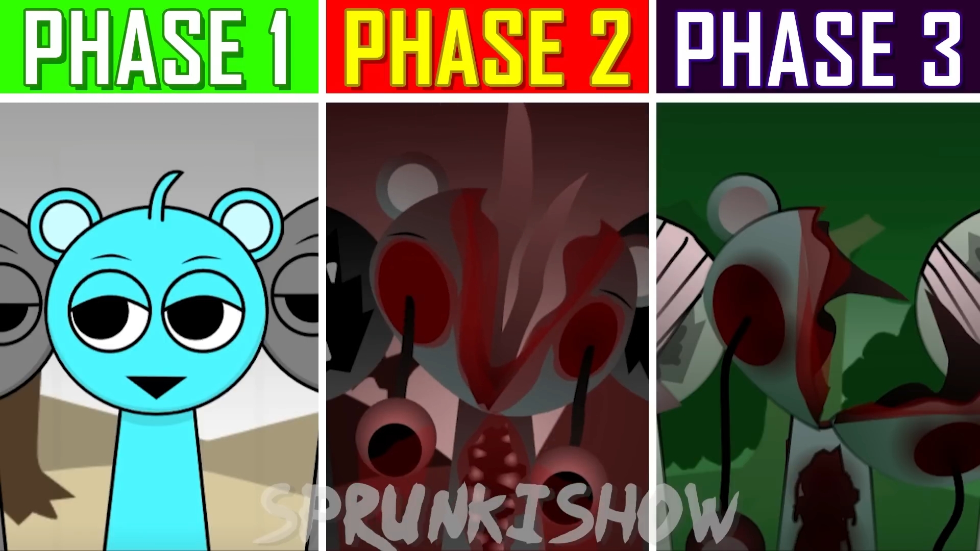 параспрунки фаза 1 против фаза 2 против фаза 3