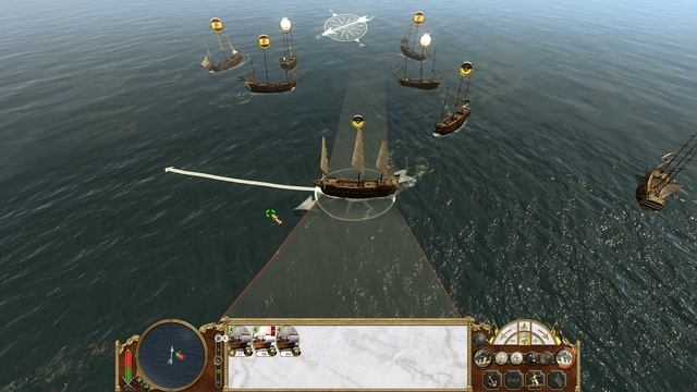 Empire: total war онлайн. Турнир "Зимний Казанова". финал бой 4 море Карибы