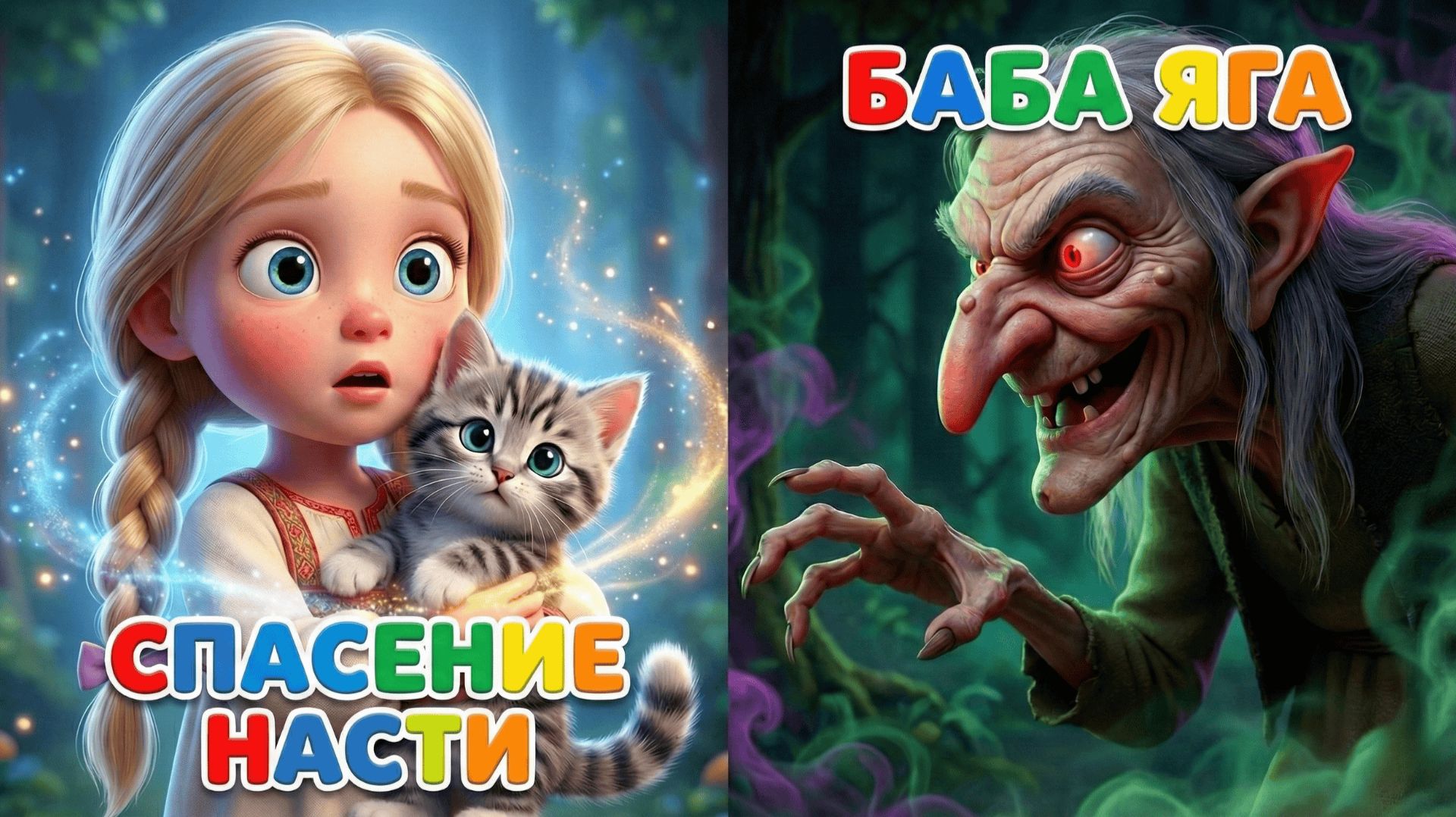 Тайна Волшебного Сундука! Как Котенок и Настя подружились с Бабой Ягой