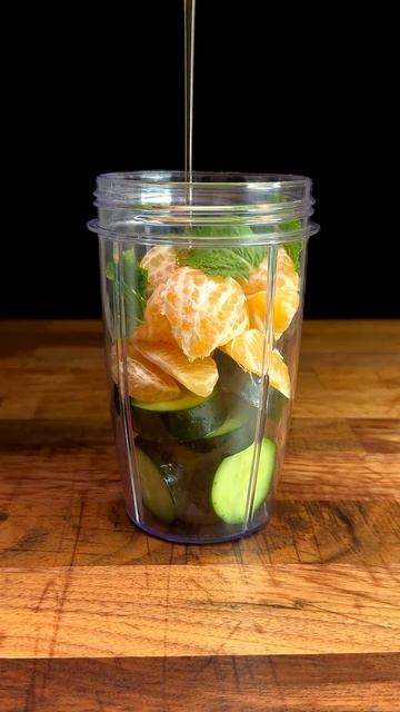 фрэш из огурца с мандарином