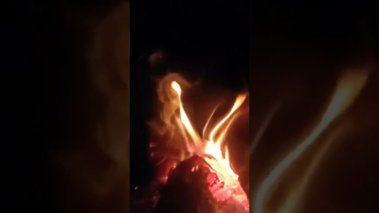 ПОХОДНЫЙ КОСТЕР. #природа #поход #костер #ночь