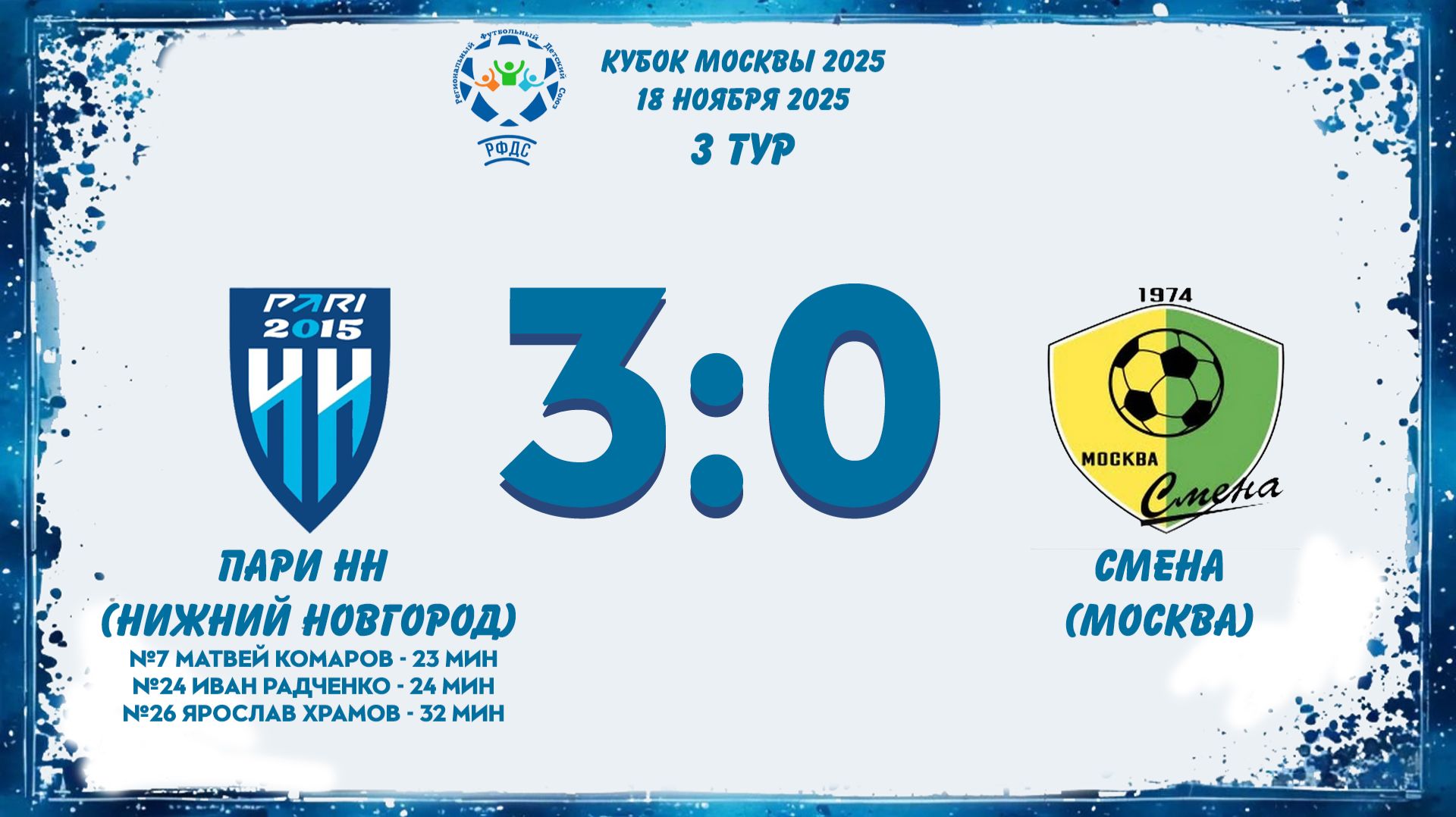 Пари НН (Нижний Новгород) - Смена (Москва)