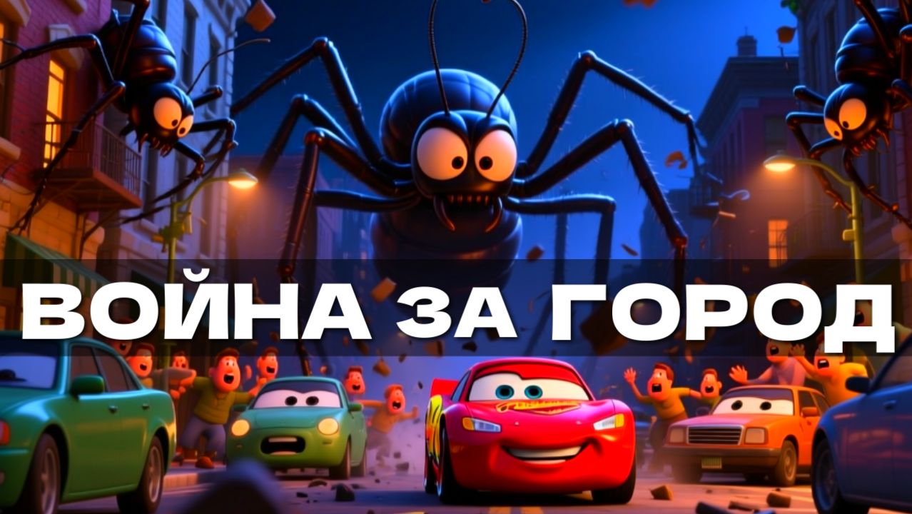 МАКВИН 🚗💨 против ГИГАНТСКИХ МОНСТРОВ! Война за город! 🐜🏙️