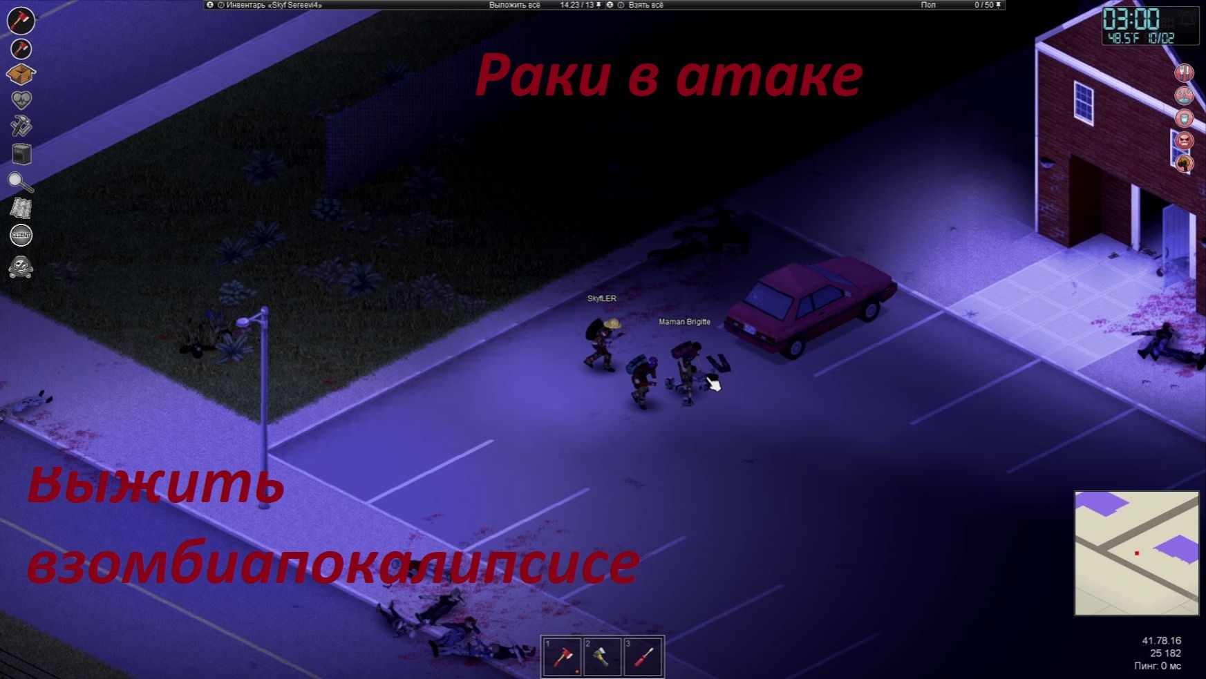 Дрим тим играет в Project Zomboid