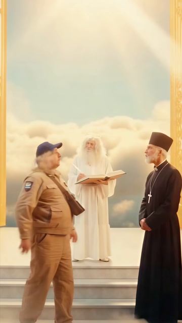 Водитель автобуса и священник попадают на небо