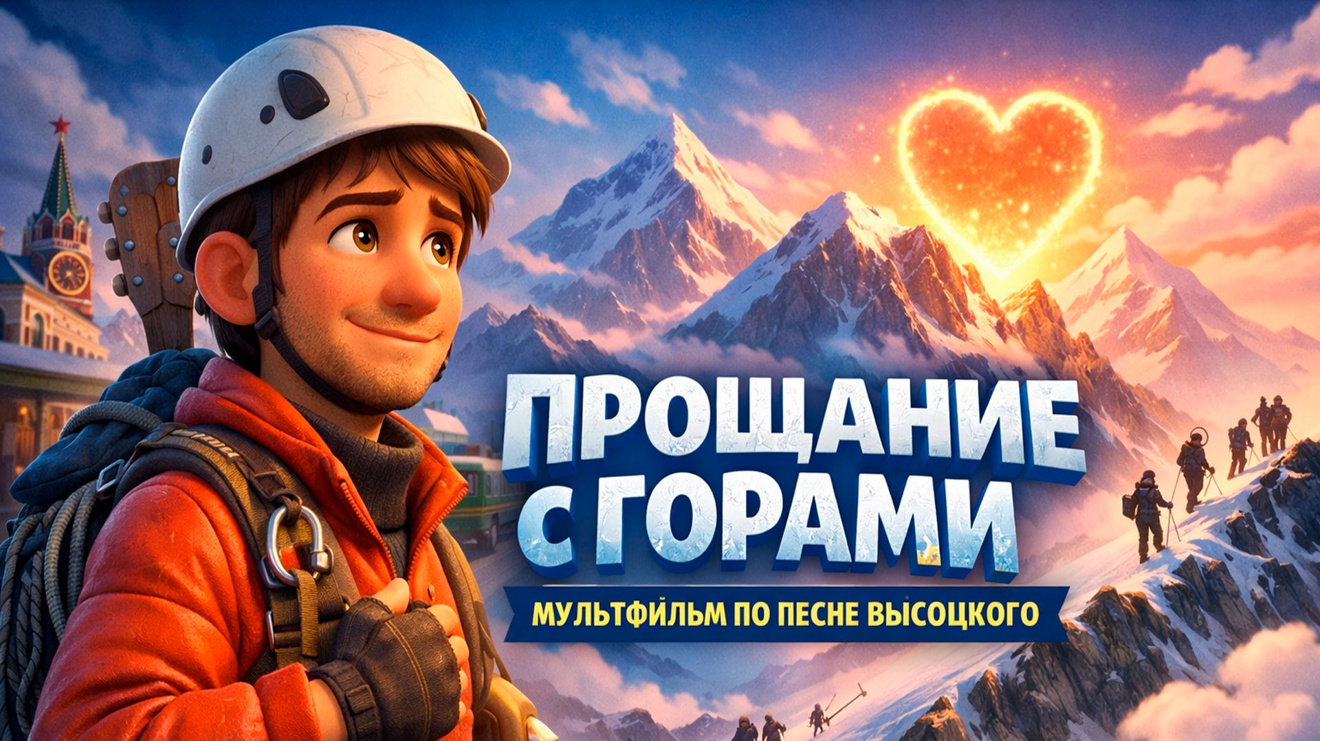 В.С.ВЫСОЦКИЙ. "ПРОЩАНИЕ С ГОРАМИ" (FAREWELL TO THE MOUNTAINS) — 3D АНИМАЦИЯ О ЛЮБВИ К ВЕРШИНАМ