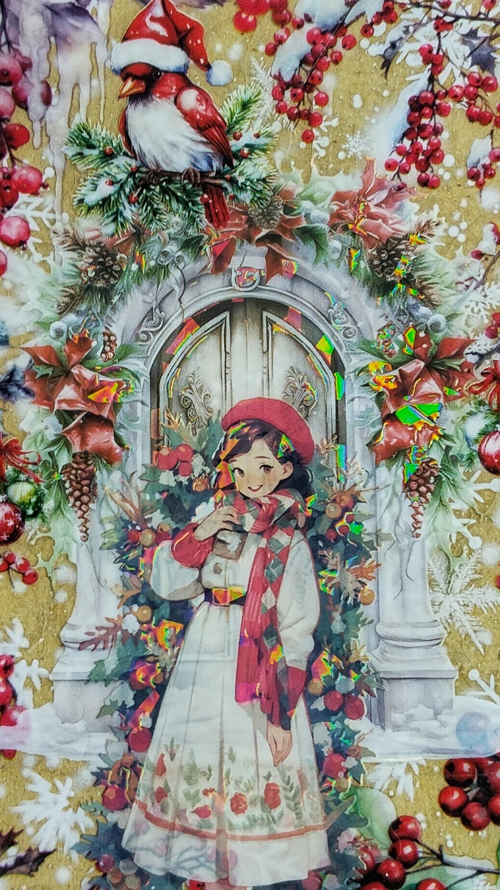 «Зимняя ягода 🪾🍒❄️» #скрапбукинг #асмр #зима #холод #мороз #снег #лед #сосульки #сказочная_зима