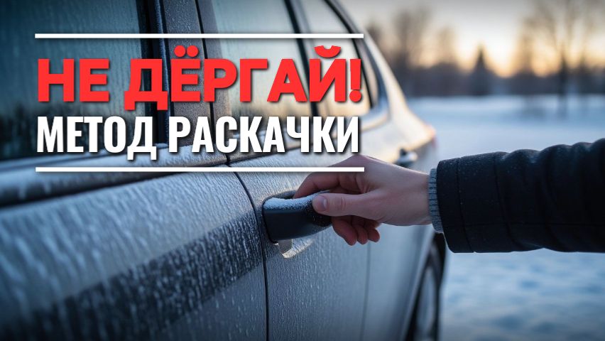 Машина примерзла: как открыть дверь МЕТОДОМ РАСКАЧКИ 🚙
