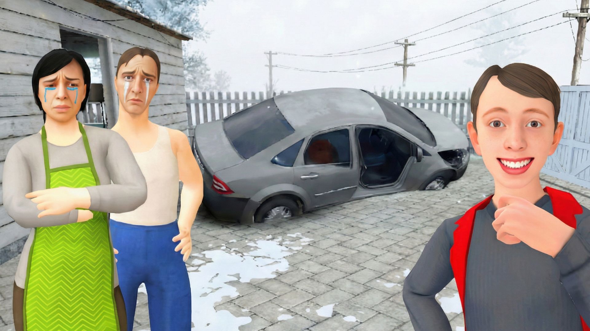 СКУЛБОЙ РАЗБИЛ МАШИНУ, ЭТО КОНЕЦ! ► SCHOOLBOY RUNAWAY