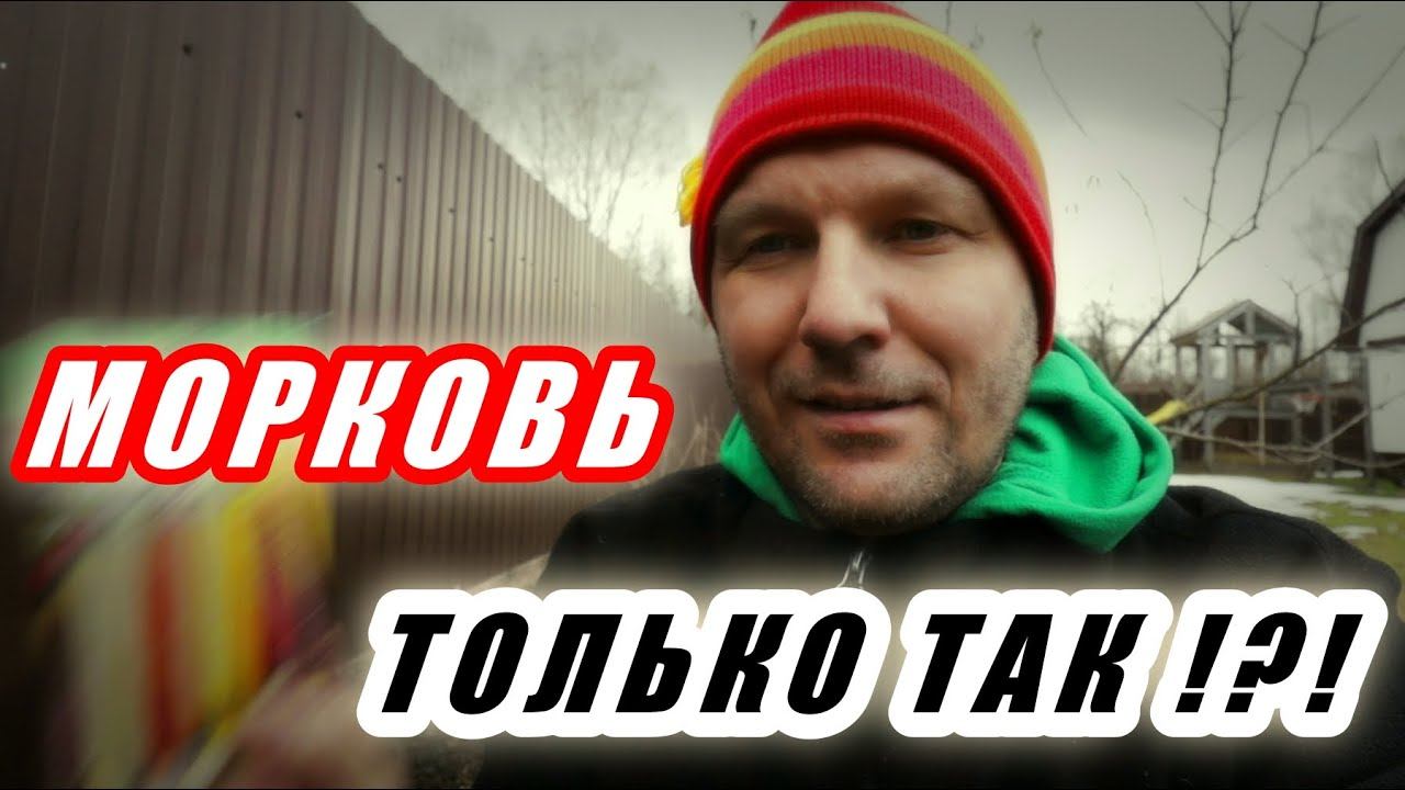 ЛУЧШИЙ СПОСОБ посеять МОРКОВЬ! и это не первоапрельская шутка!!!