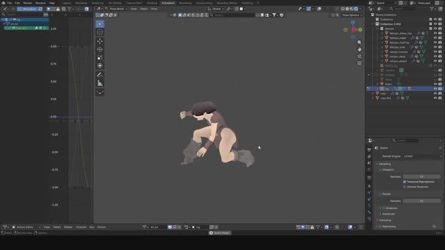 Анимация персонажа в Blender
