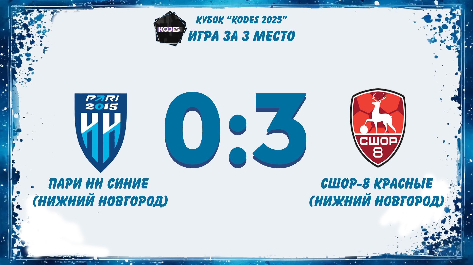 Пари НН Синие (Нижний Новгород) - СШОР-8 Красные (Нижний Новгород)
