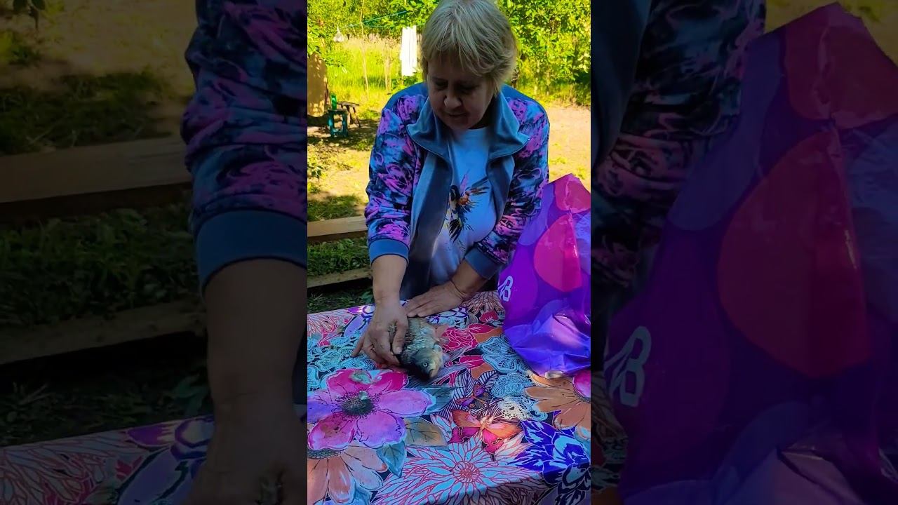 Когда теща "Фреди Крюгер" - как правильно чистить рыбу!  #удачныевыходные #рыба #рыбалка #кухня