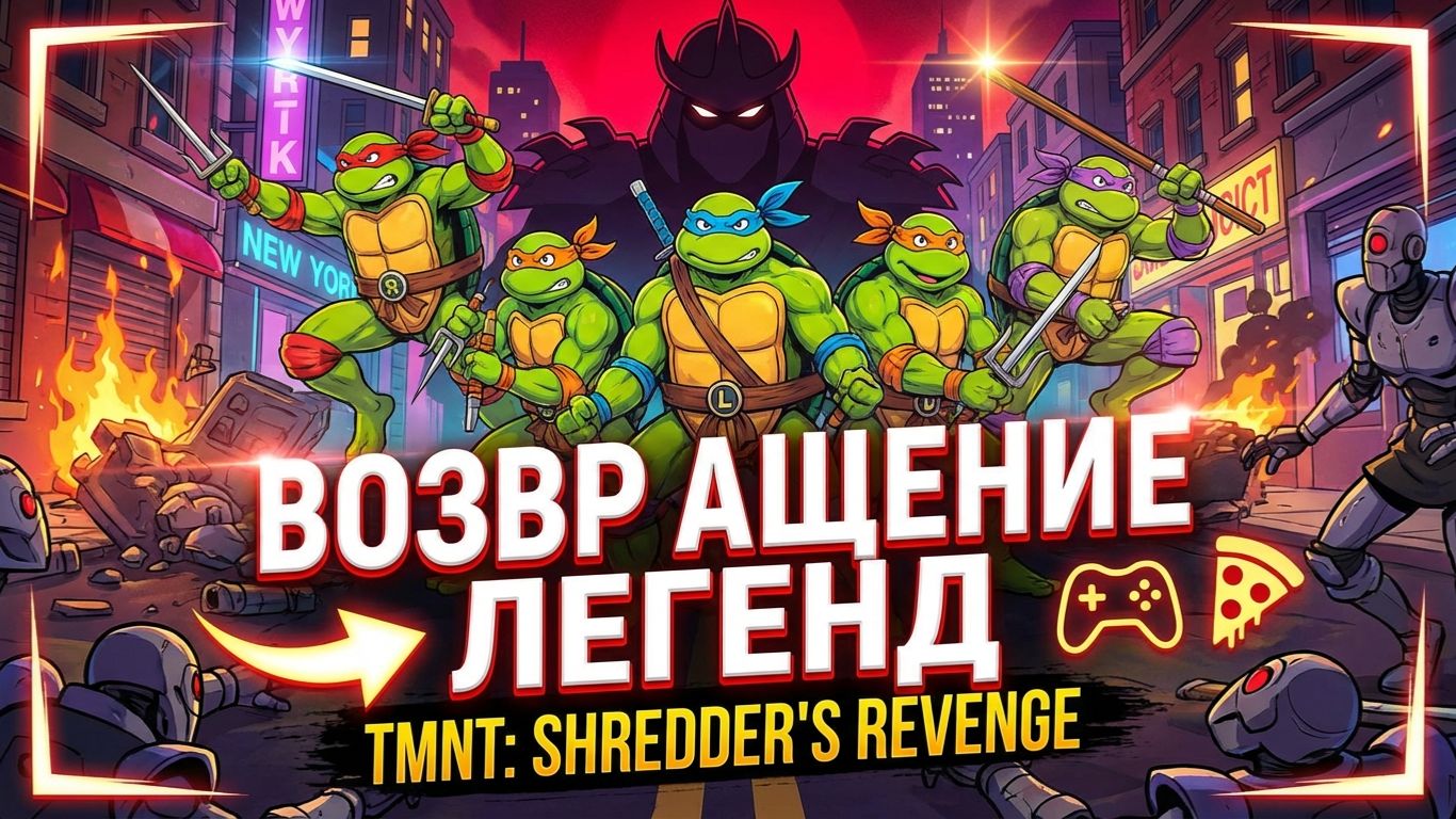 Черепашки Ниндзя: Месть Шреддера русская озвучка ᐅ ПРОХОЖДЕНИЕ