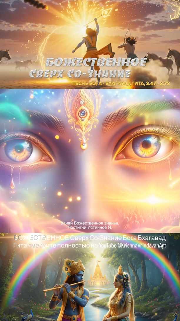 БОЖЕСТВЕННОЕ Сверх Со-Знание | Песнь Бога | Бхагавад Гита, 2 глава, 2.47-2.72 |