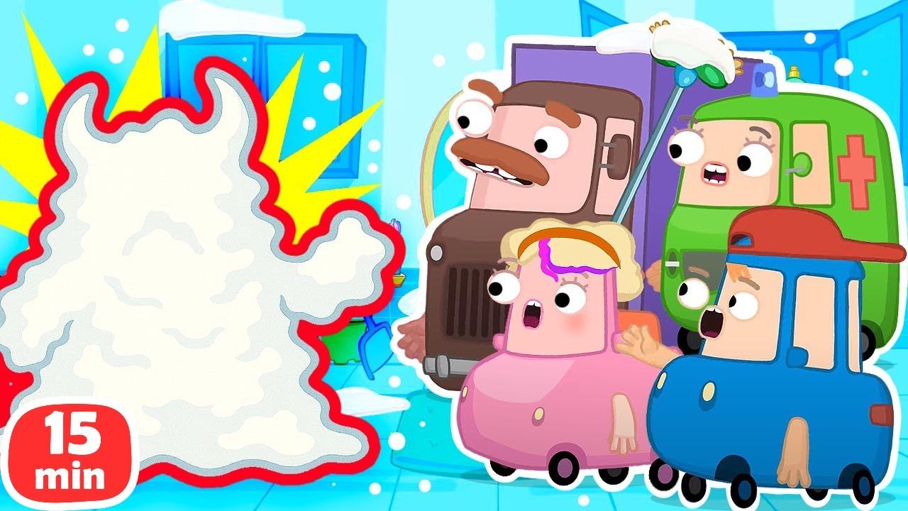 Пенный монстр завёлся у машинок Вилзи в ванной!