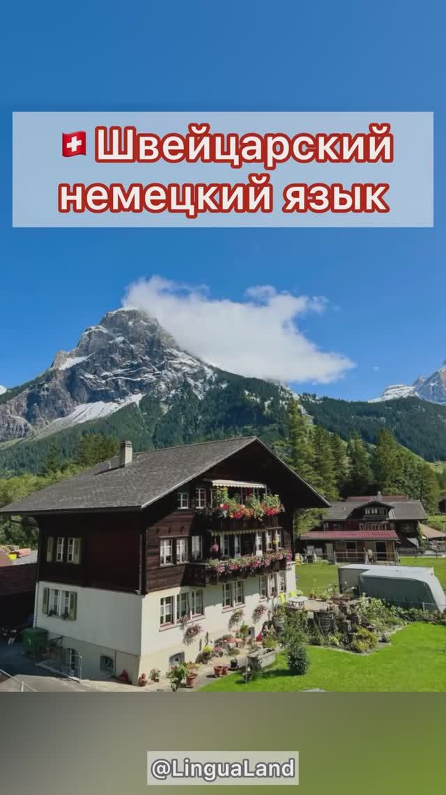 🇨🇭Швейцарский немецкий язык🇨🇭