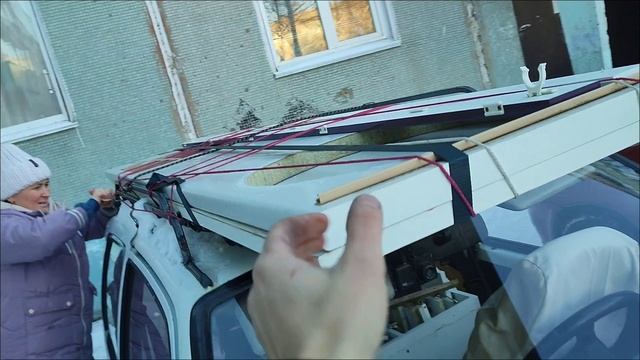 Загрузили оку по полной, перевозка груза в микро автомобиле.