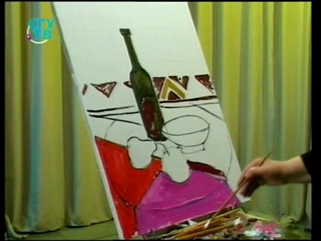 Уроки живописи  Натюрморт декоративный в тёплой гамме Передача 17