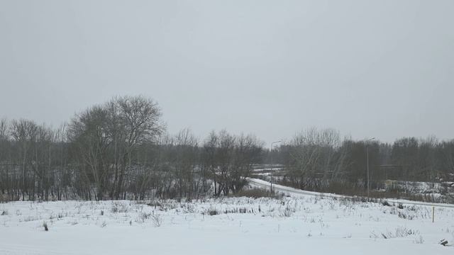 Оренбург  Туман  по улице Неплюева до ул. Уральской  Видео Виктор Поживин 1.02.26.
