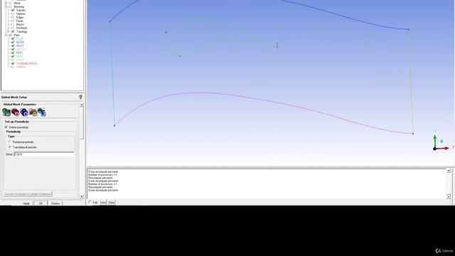 15 Hexa Meshing of 2D Turbine Cascade with Shifted Periodic and O-grid