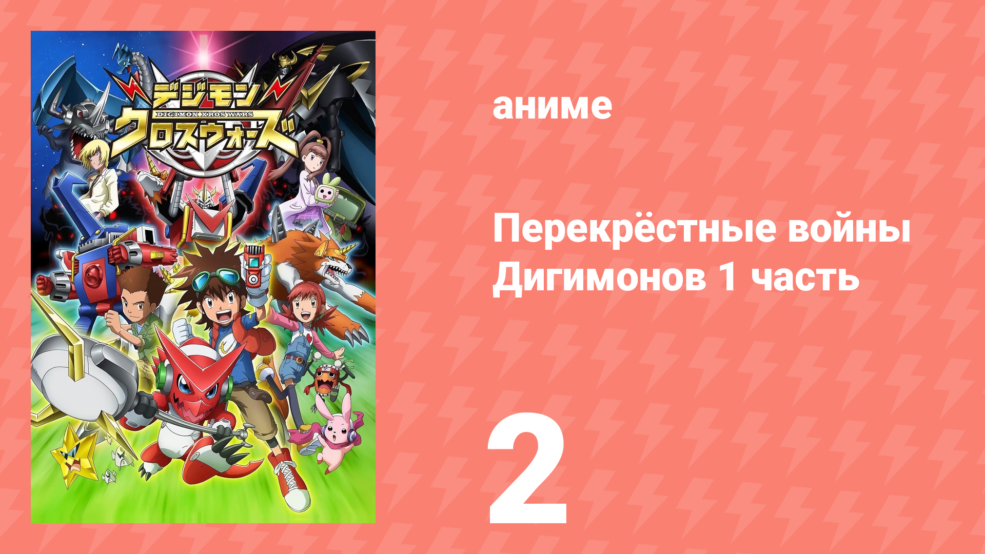 Перекрёстные войны Дигимонов 1 часть 2 серия (аниме-сериал, 2010)