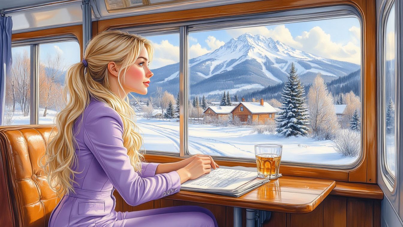 Снеговые сны. Песня о путешествии на поезде