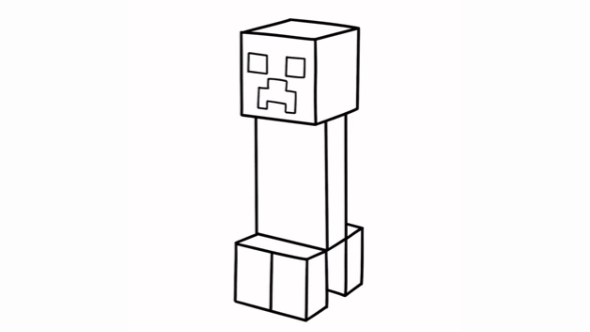 Как нарисовать КРИПЕРА из МАЙНКРАФТ | How to draw a Creeper from Minecraft 🎮