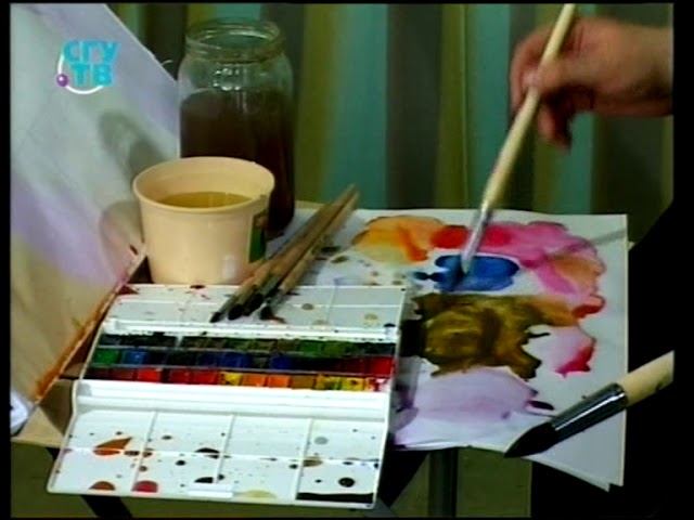 Уроки живописи  Натюрморт из светлых  предметов на сближенные цвета и тона    Передача 12