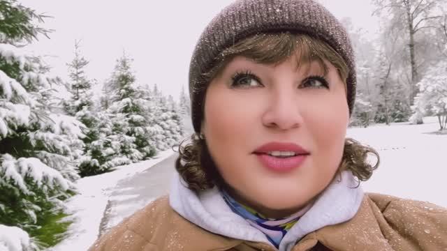 Момент  первого снега в ноябре, моя прогулка