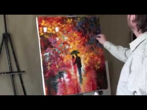 Видеоуроки живописи  Ночная аллея