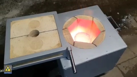 Самый лучший горн для плавки алюминия и меди своими руками