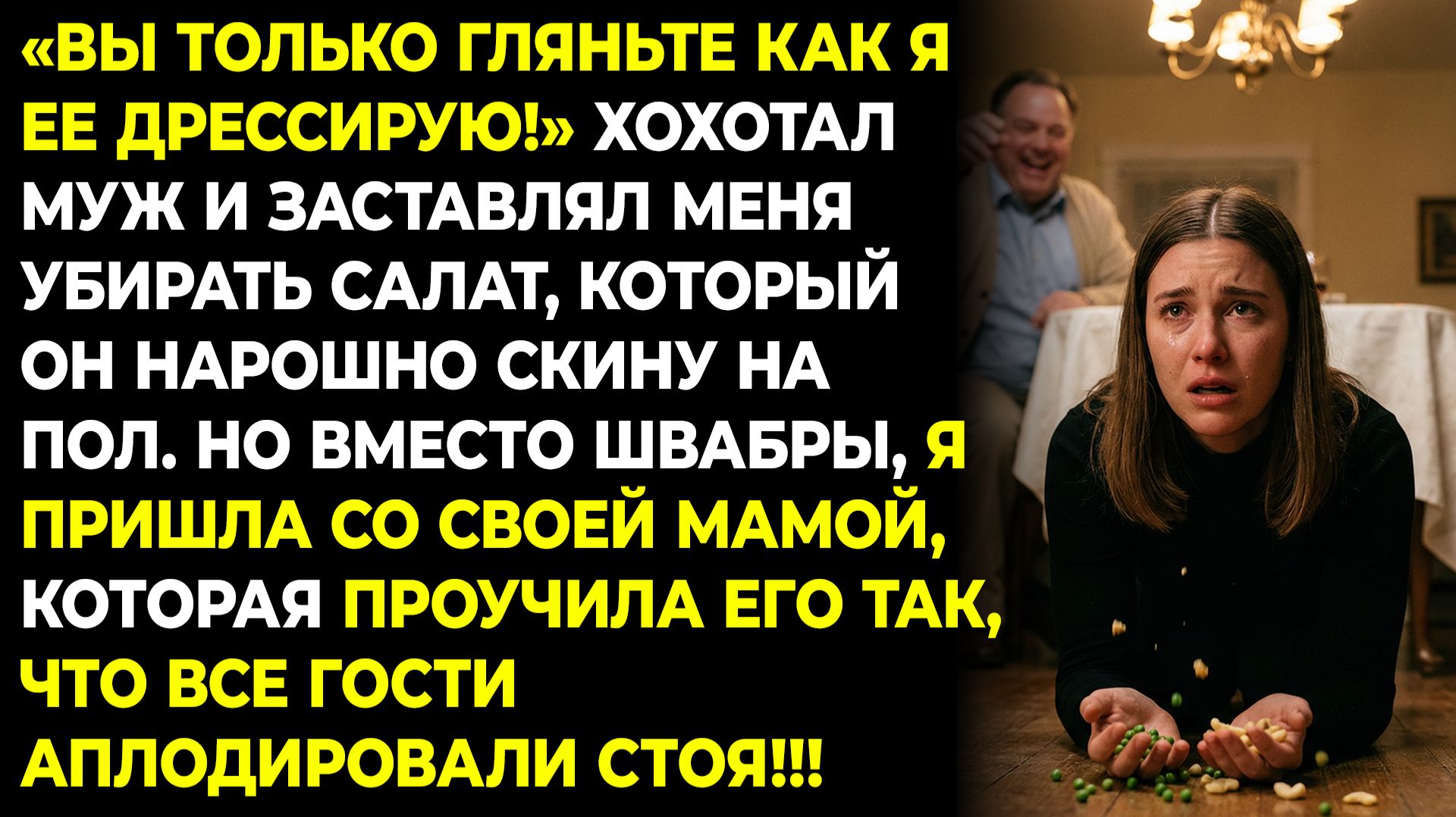 Смотрите ВСЕ как я её дрессирую! Меня унижал муж перед гостями