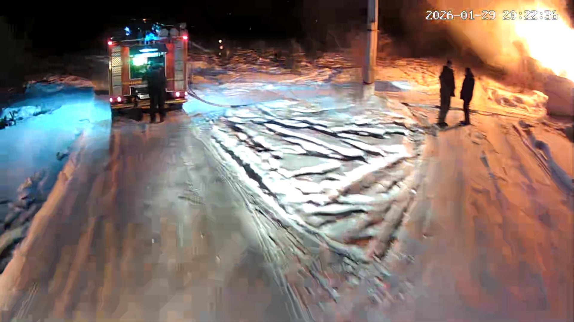 Пожар Черемхово 29.01.2026