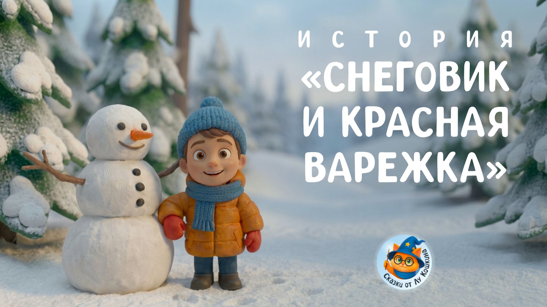Снеговик и красная варежка | Сказка для детей | Сказки на ночь