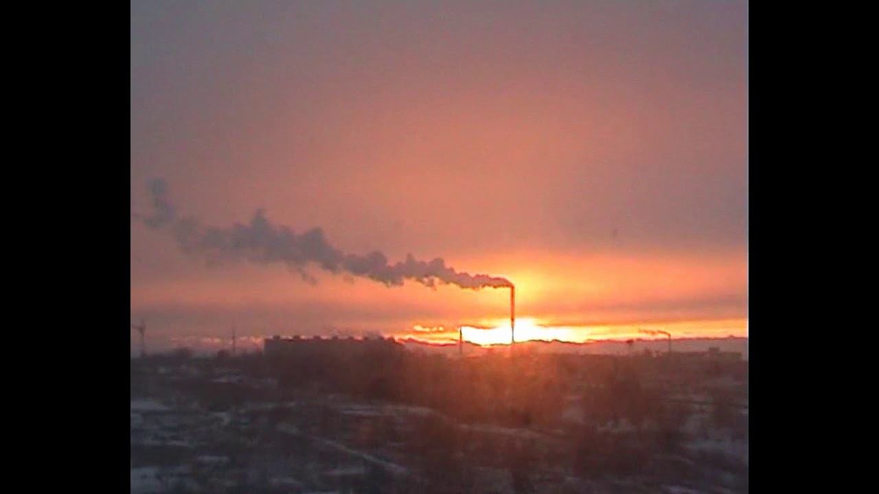Вид из лоджии на закат. 2007.01.21