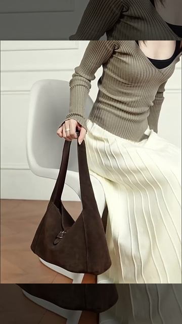 Сумка на плечо замшевая Famicare