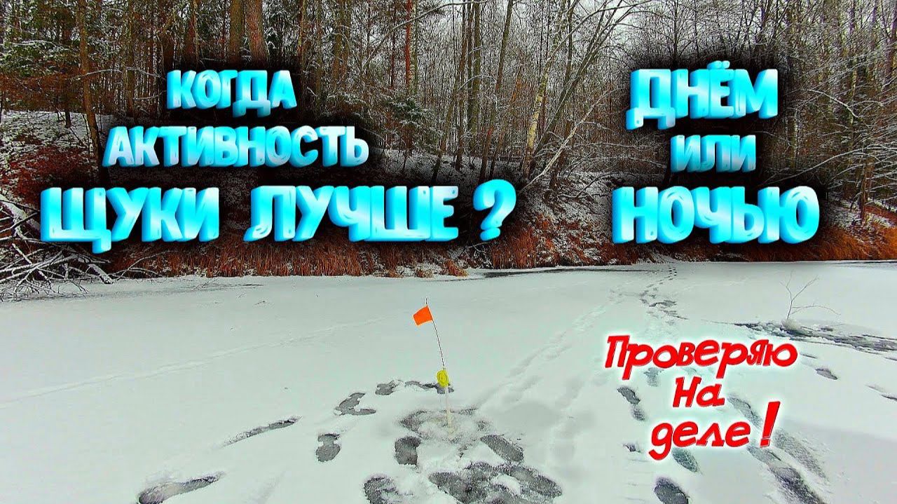 ✔ Рыбалка на жерлицы на малой реке Когда активность хищника лучше днём или ночью_ Проверяю на деле