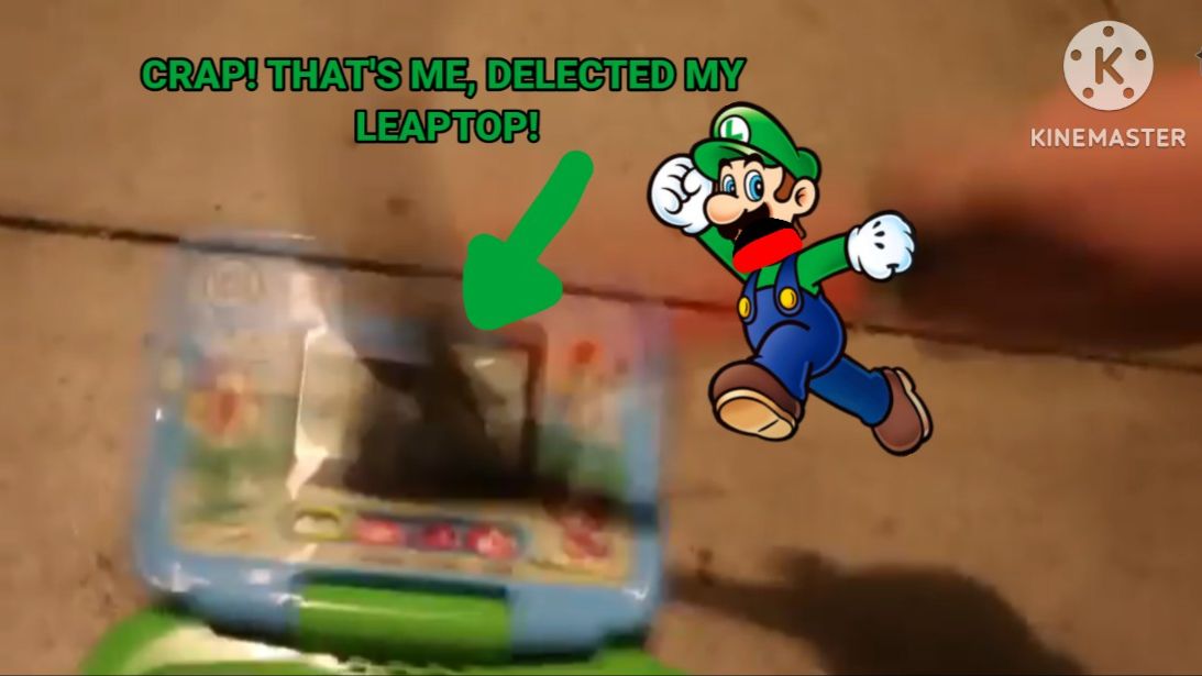Luigi reacts to YouTube channel "Leapfrog Leaptop Destruction"