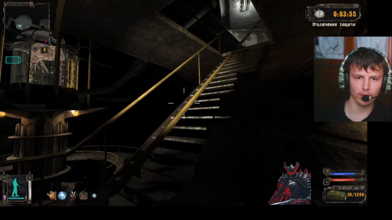 тёмный рыцарь прошёл лаботорию X16 и нашёл крутую винтовку в S.T.A.L.K.E.R. 2 часть. 42 серия.