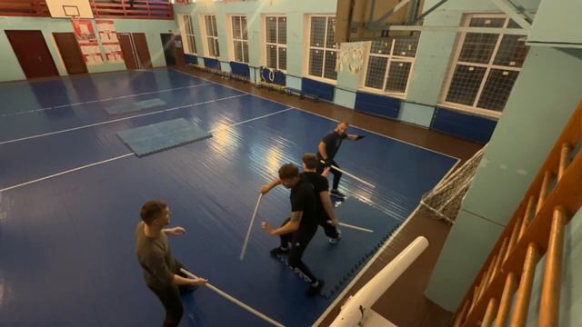 Тренировочные проходы с палками