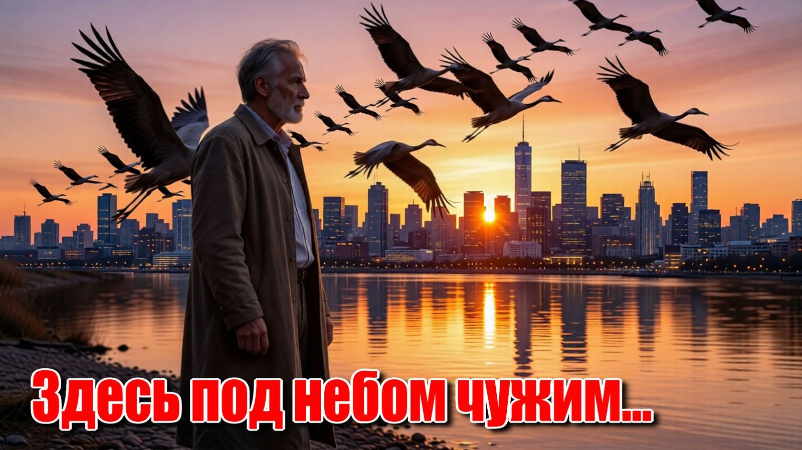 Здесь под небом чужим... Сделано с помощью ии. Нейросеть.