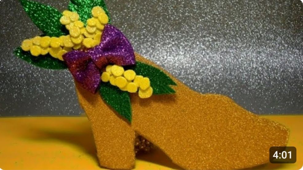 8 Марта.Как сделать туфельку своими руками