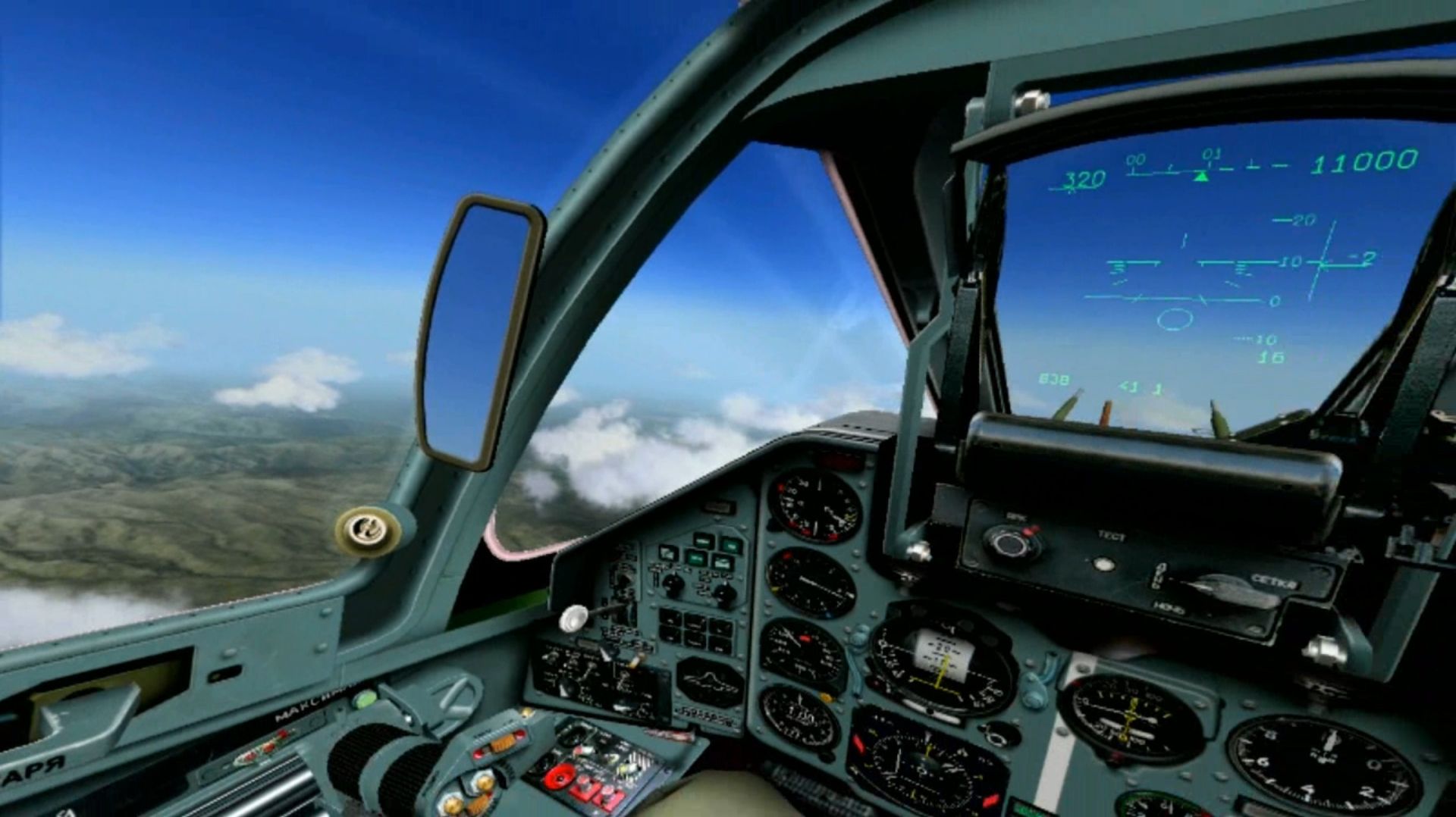 Подъем на высоту 11 километров на Су-25т