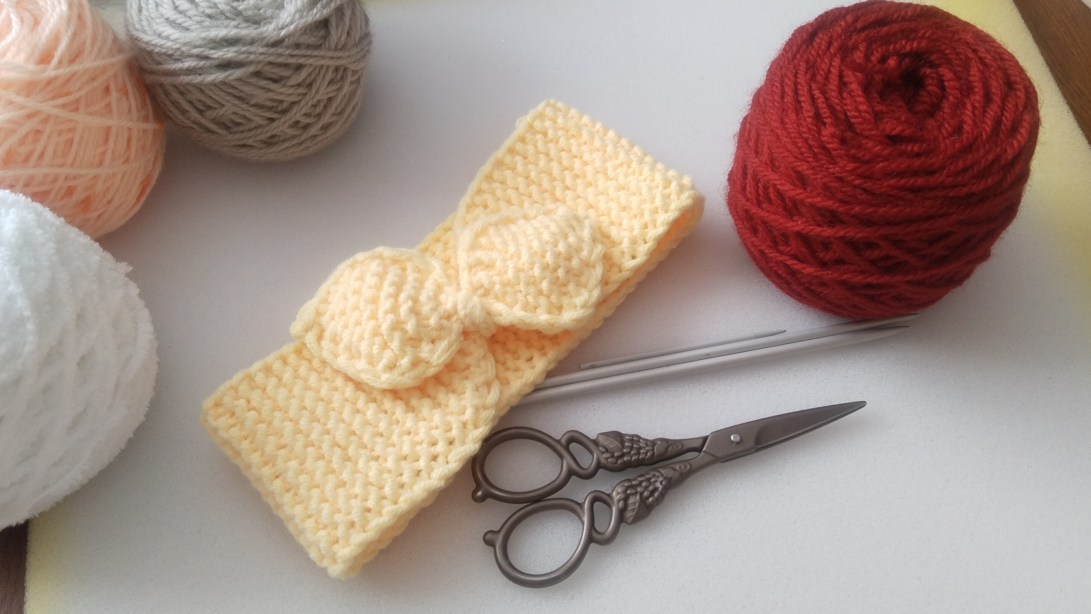 МК ♥️ повязка на голову Солоха♥️. спицами