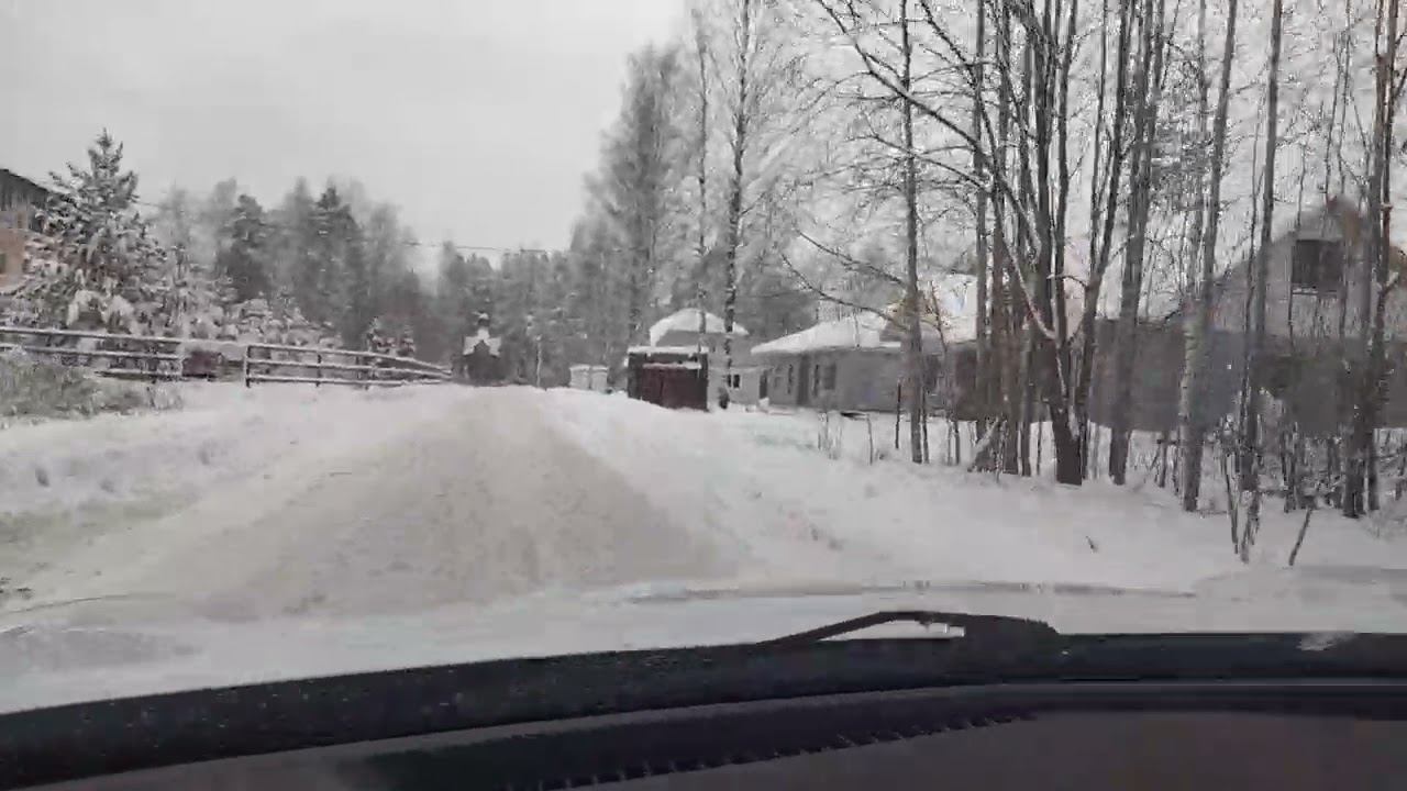 Лёг снег в Николаев Посаде