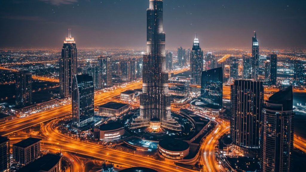 Burj Khalifa, Dubai, Бурдж-Халифа Дубай, ночной Дубай